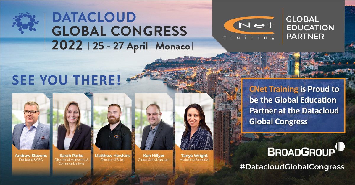 See you at the Datacloud Global Congress in Monaco! | CNet Training (US)