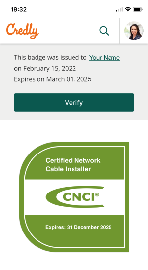 Digital Badge ID Cards | CNet Training