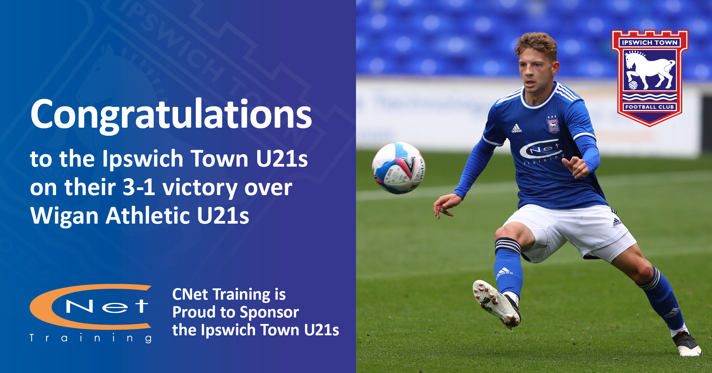 Congratulations ITFC U21s | CNet Training
