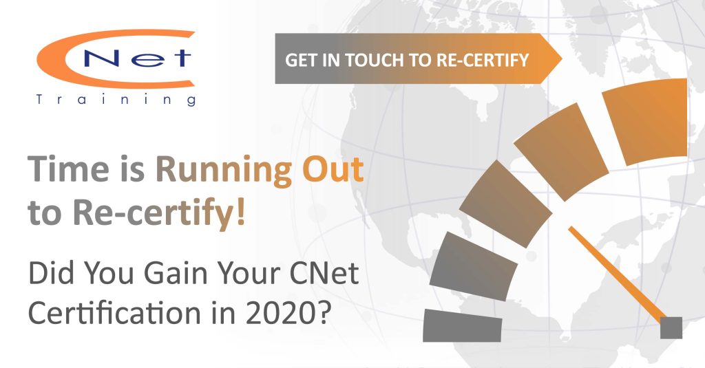 Re-certs – Time is Running Out – Phase 3-01 | CNet Training
