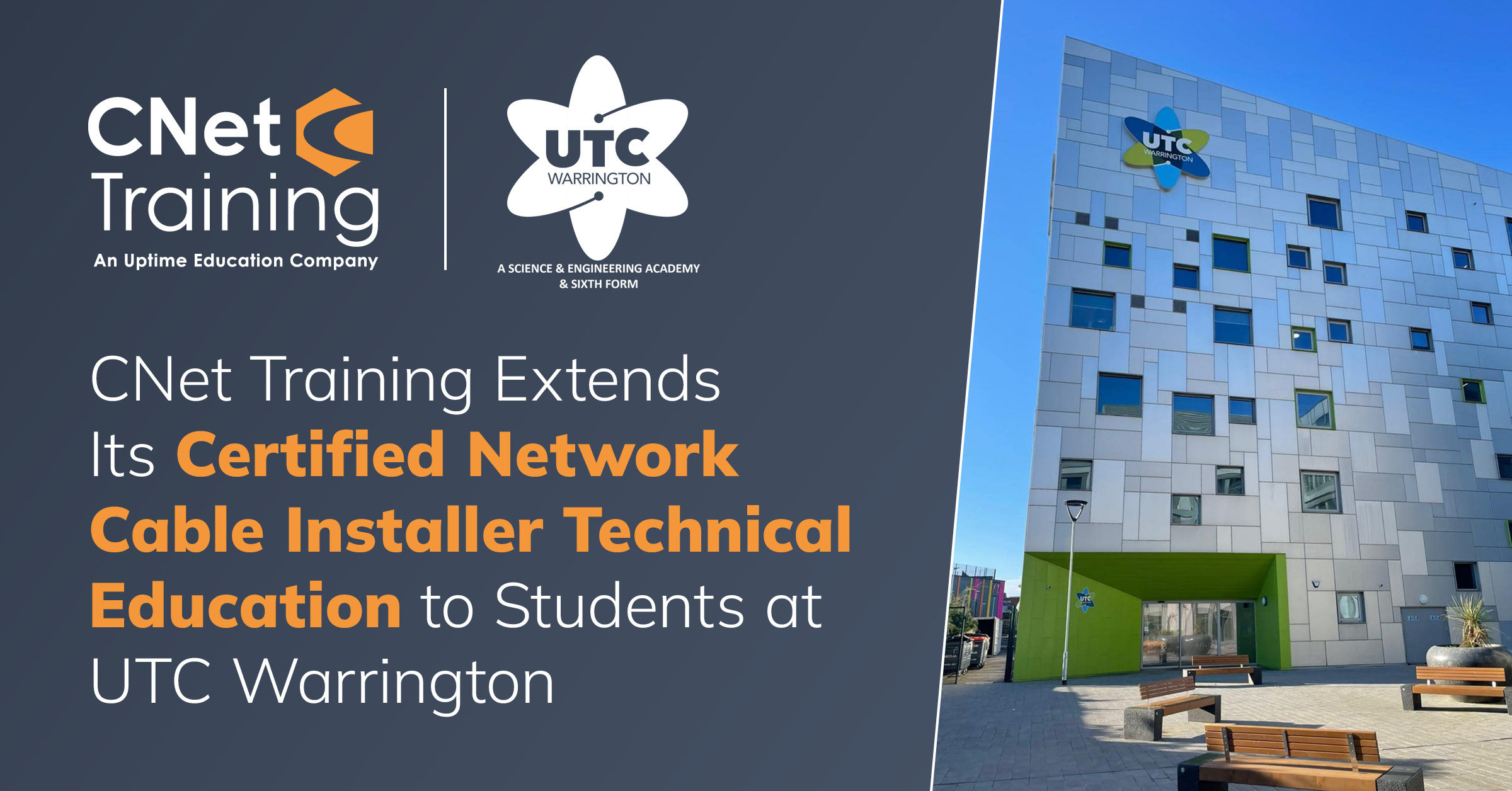 CNet Extends Its Certified Network Cable Installation Education to Students at UTC Warrington ...