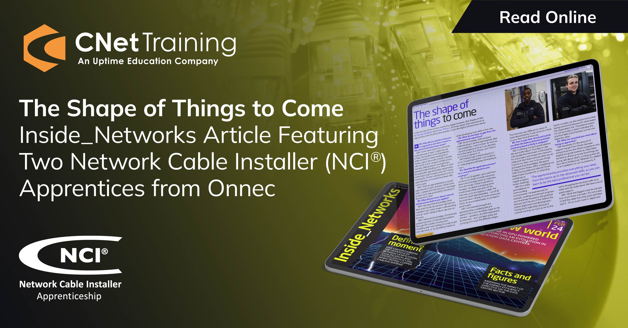 Network Cable Installer Apprentices Featured in Inside_Networks Article ...