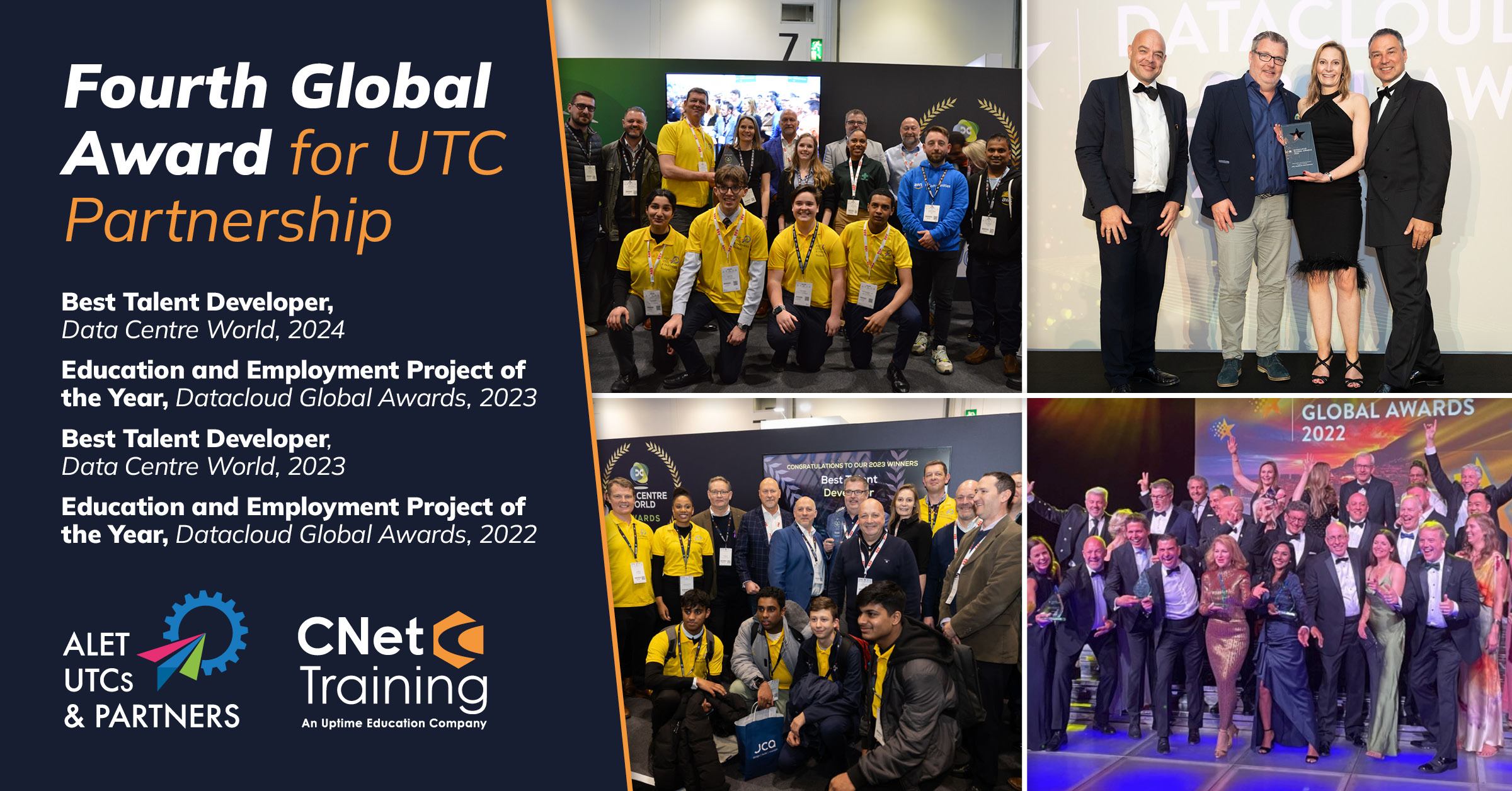 Fourth Global Award for UTC Partnership | CNet Training