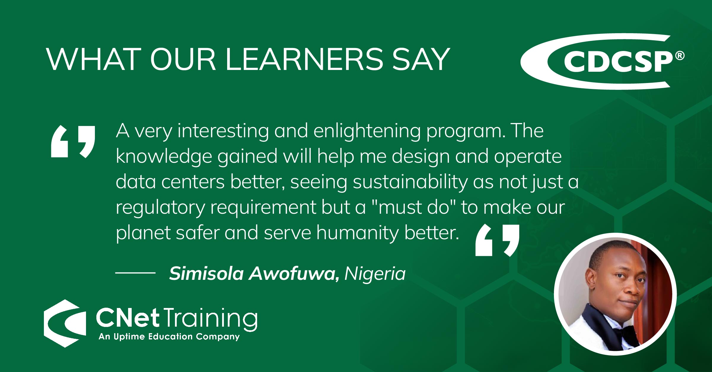 Certified Data Centre Sustainability Professional (CDCSP®) Learner ...