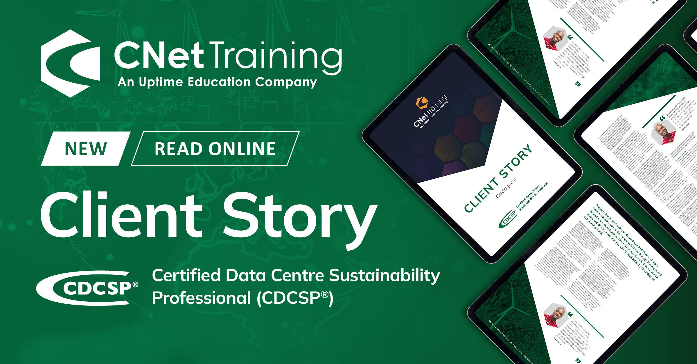 New Client Story: Sustainability Education for Data Centre Professionals | CNet Training